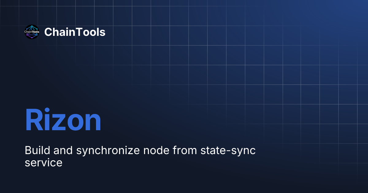 Rizon | ChainTools