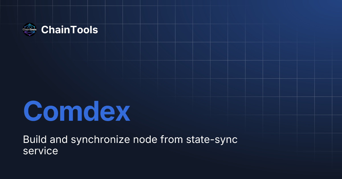Comdex | ChainTools