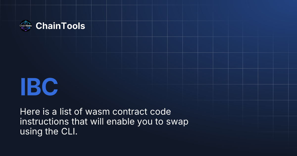 IBC | ChainTools